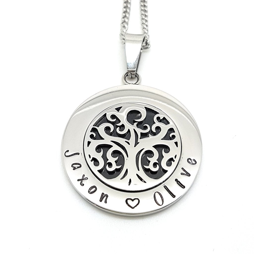 Tree of Life Silver Pendant Personalised Gifts Australia. Fast postage ...