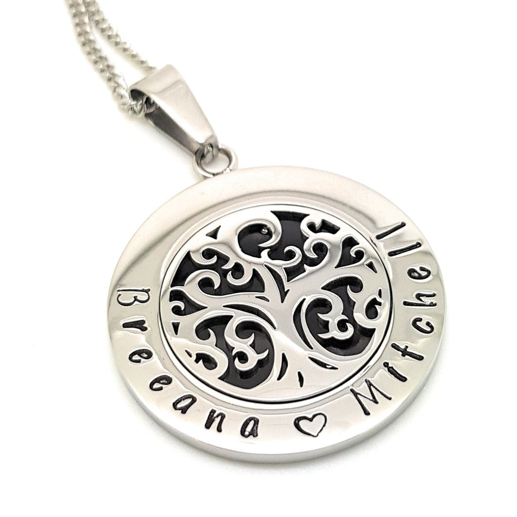 Tree of Life Silver Pendant Personalised Gifts Australia. Fast postage ...